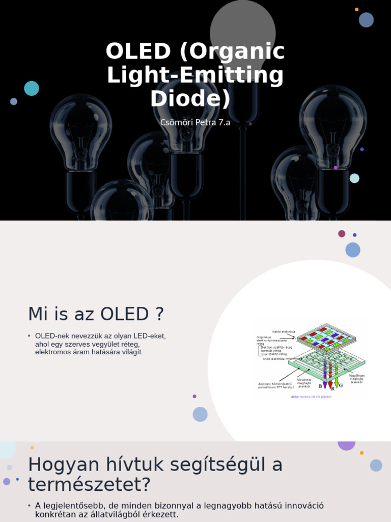 OLED (Organic Light-Emitting Diode) | PDF
