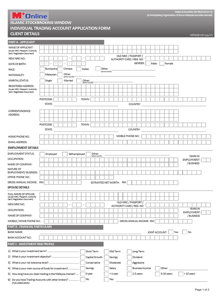 Islamic Dt Form Full Set ksc PDF