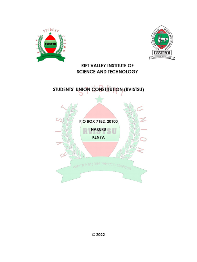2022 RVISTSU CONSTITUTION FINAL | PDF