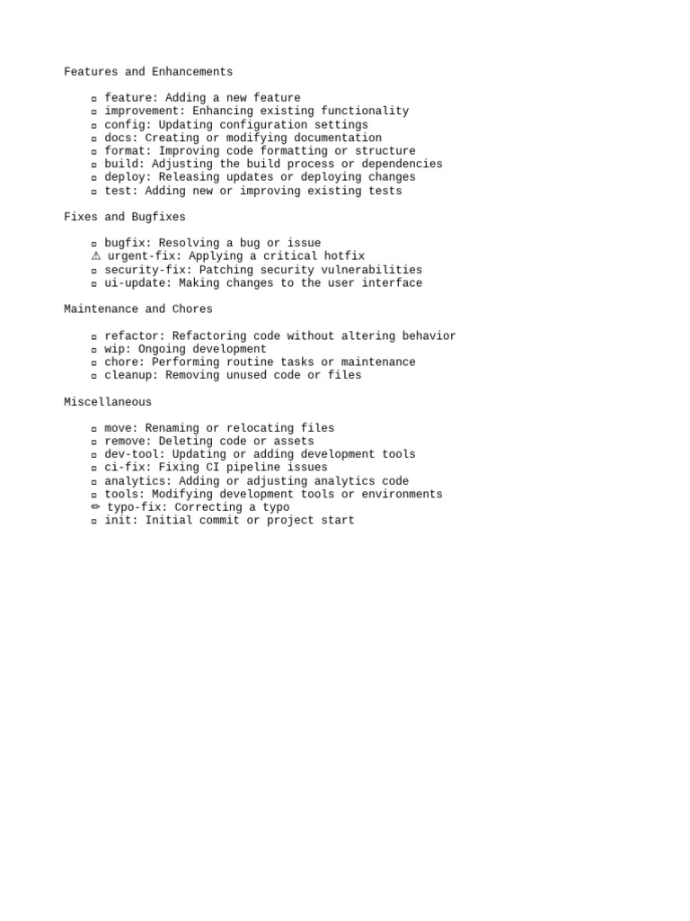 Git - Commit - Patterns v2 | PDF