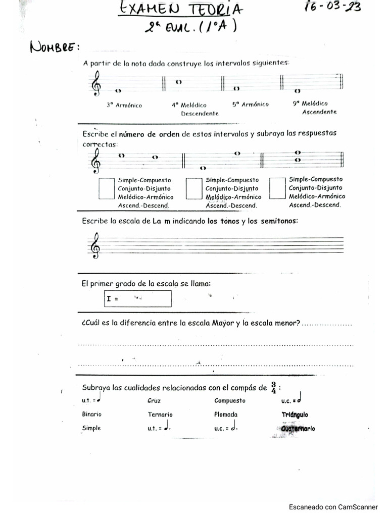 Examen Teoría Eval 2 Curso 2022/23 | PDF