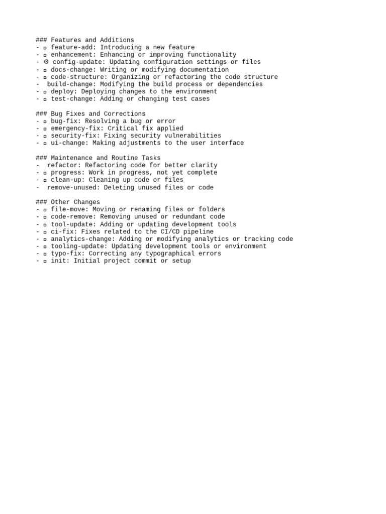 Git - Commit - Patterns v5 | PDF