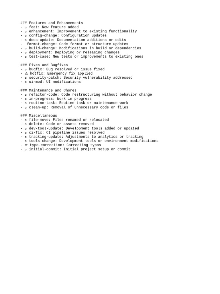 Git - Commit - Patterns v3 | PDF