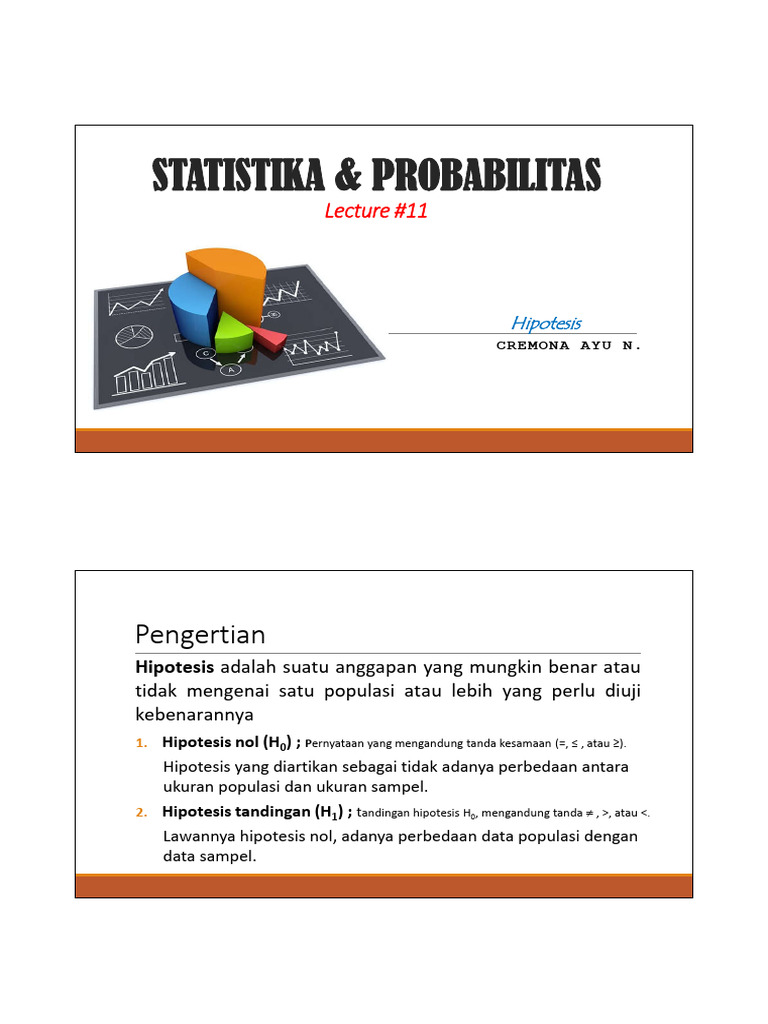 Statistika & Probabilitas: Pengertian | PDF
