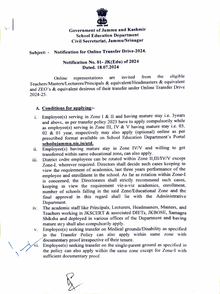 Notification OTP-2024 | PDF