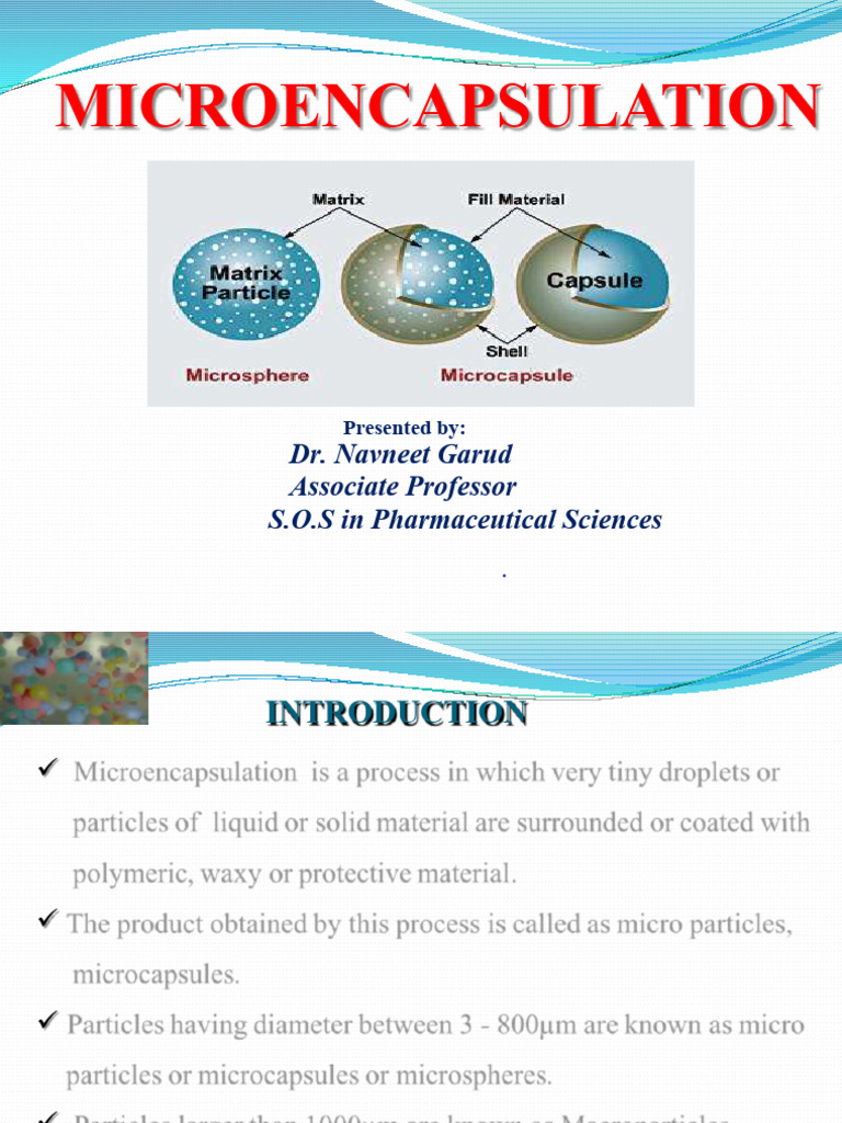 Microencapsulation-MPH 201T | PDF