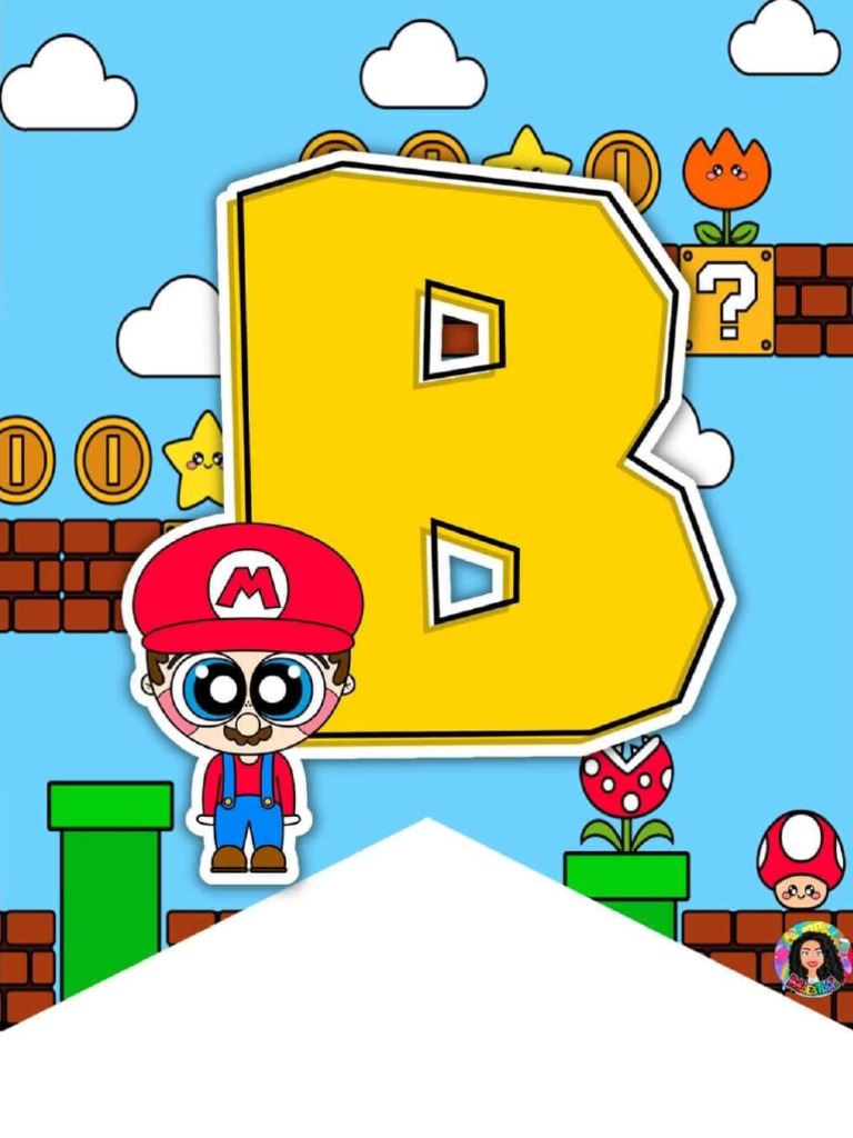 Banderines de Bienvenida Mario Bros | PDF