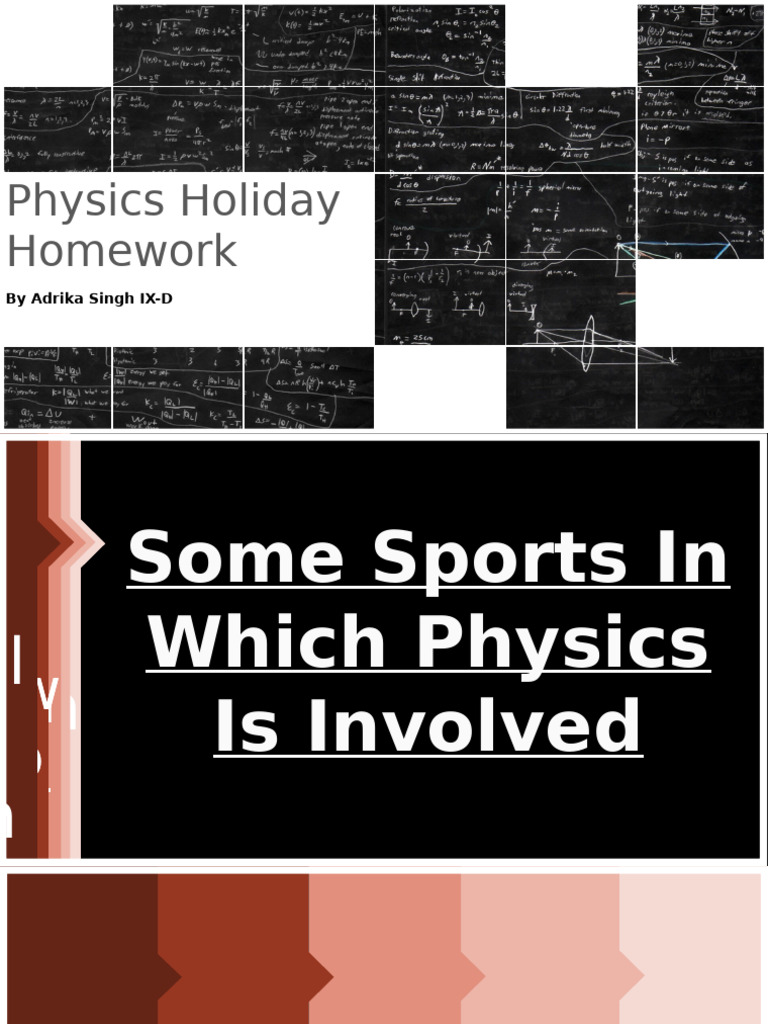 Physics Holiday Homework | PDF