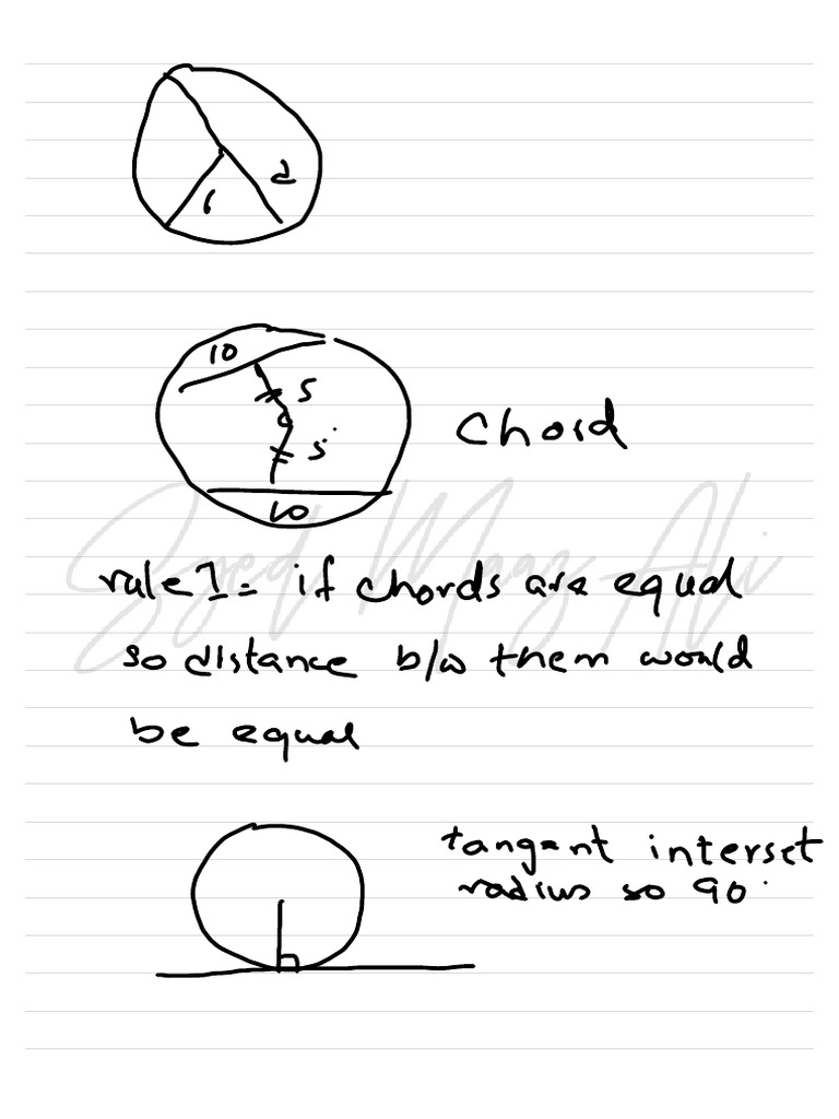 Circle Properties Formula | PDF