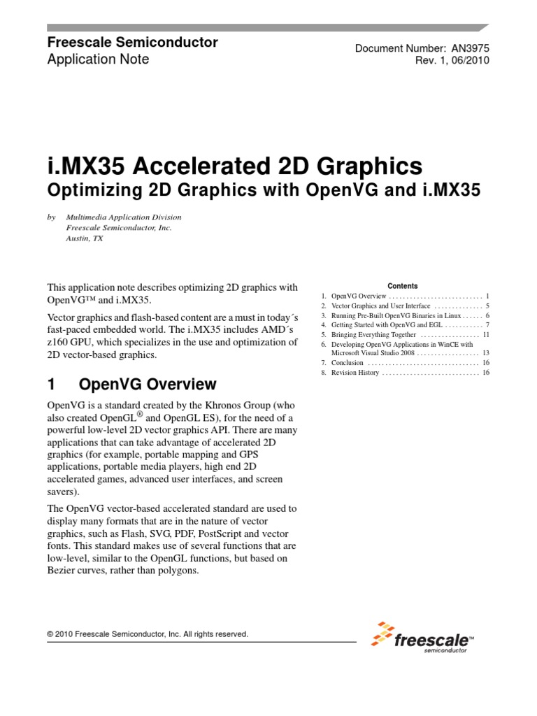 Optimizing 2D Graphics With Openvg and I.Mx35 | PDF | Computer Graphics ...