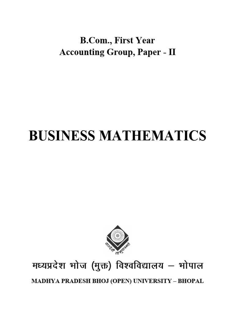 Business Maths | PDF