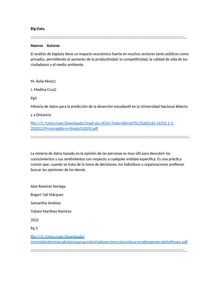 segundo documento de referencia | PDF