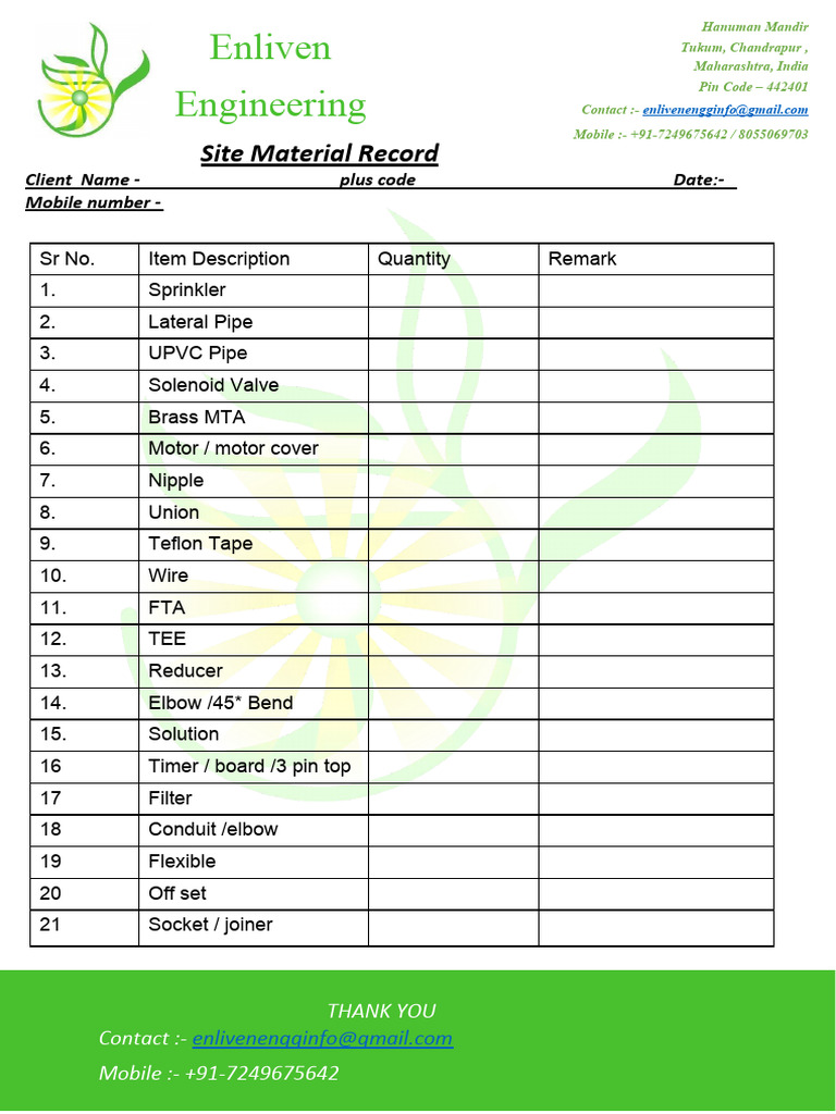 Site Material | PDF