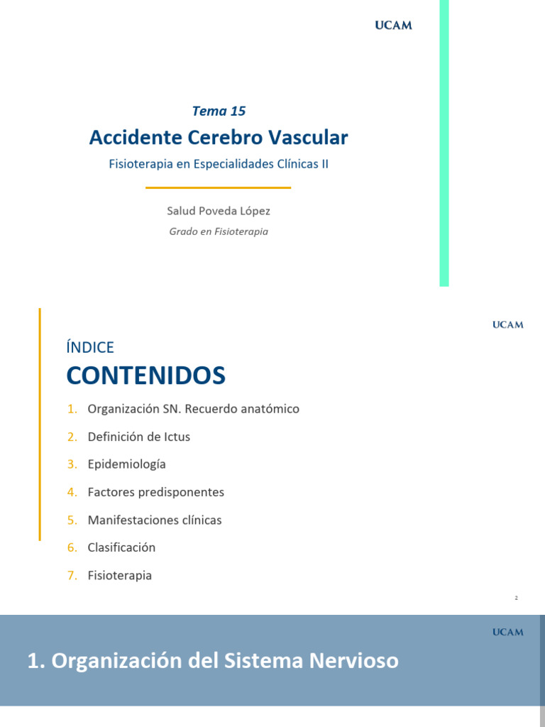 Tema15 - AccidenteCerebroVascular (ACV) - 2 | PDF
