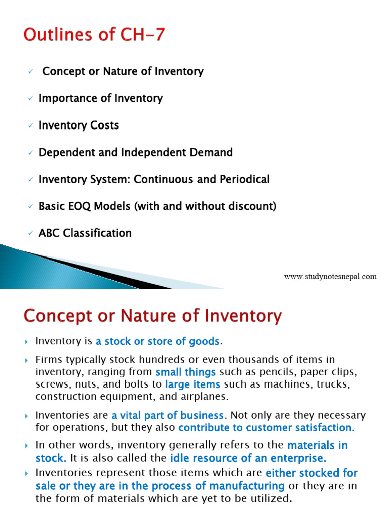 CH-7-Inventory-management | PDF