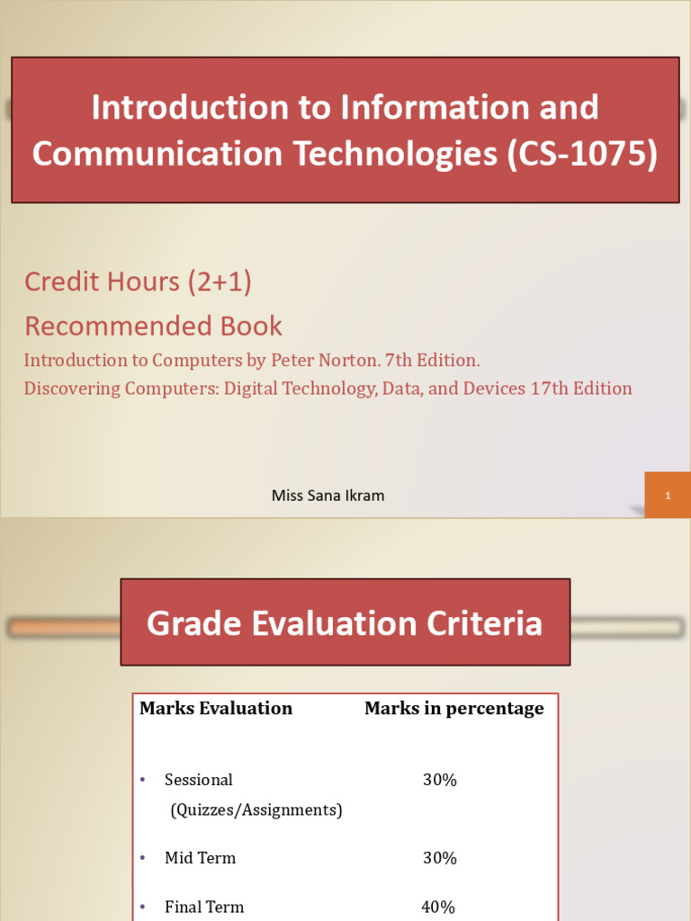 ICT Week 1 UPDATED | PDF