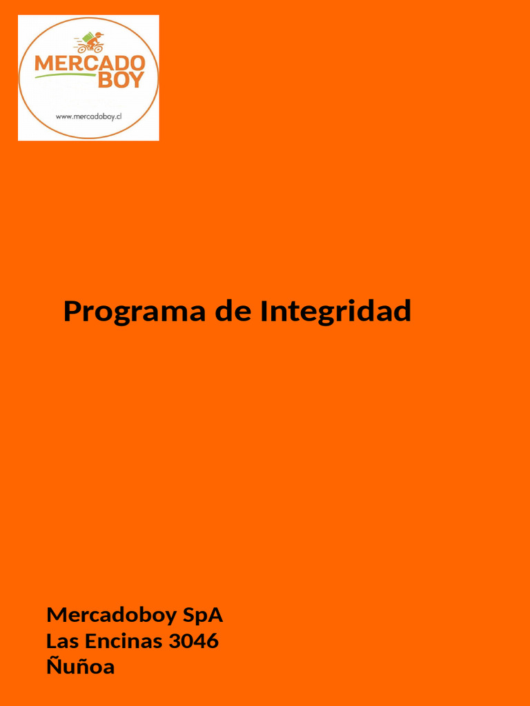 Programa de Integridad | PDF