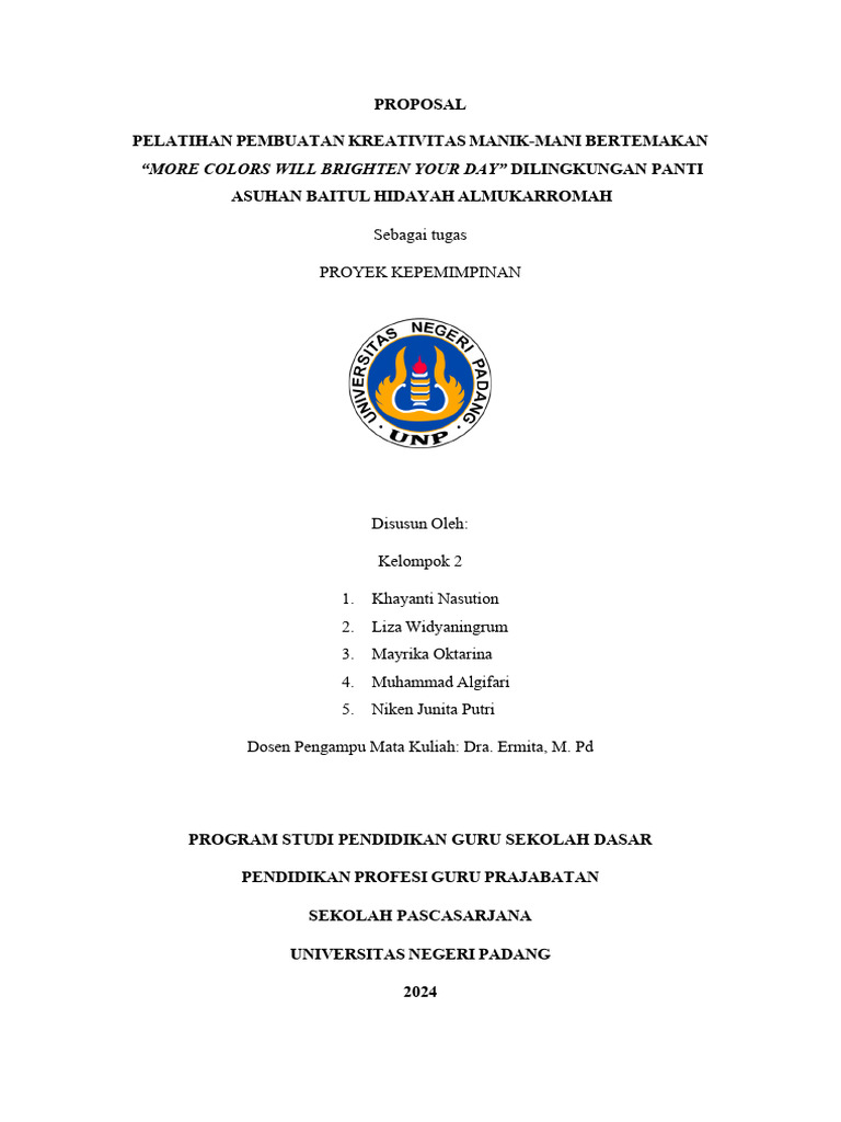 UTS Proposal Proyek Manik-manikKK | PDF