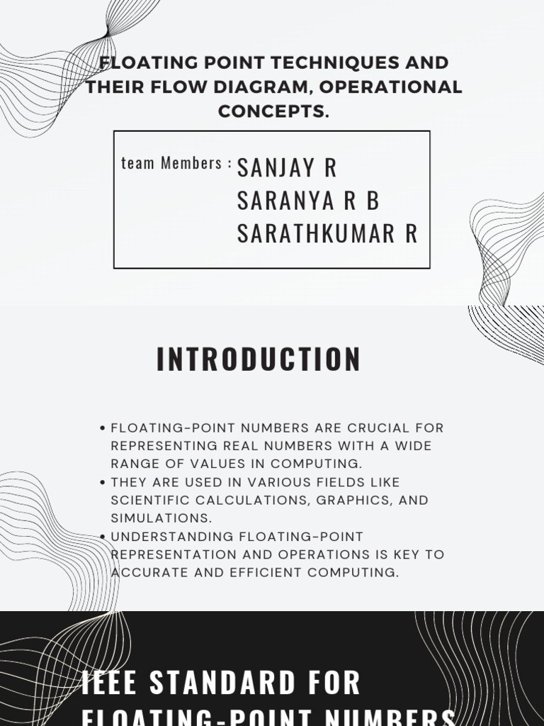 Floating Point Techniques and Their Flow Diagram, Operational Concepts ...