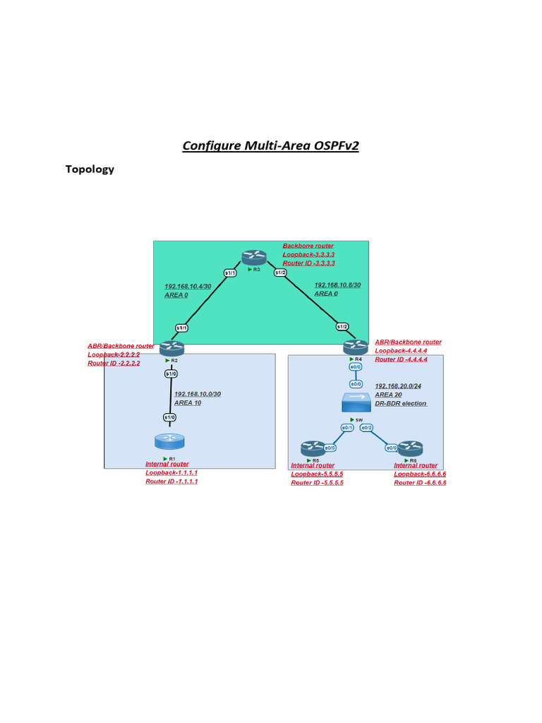 Configure OSPFv2 | PDF