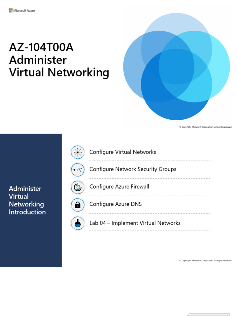 AZ 104T00A ENU PowerPoint - 04 | PDF