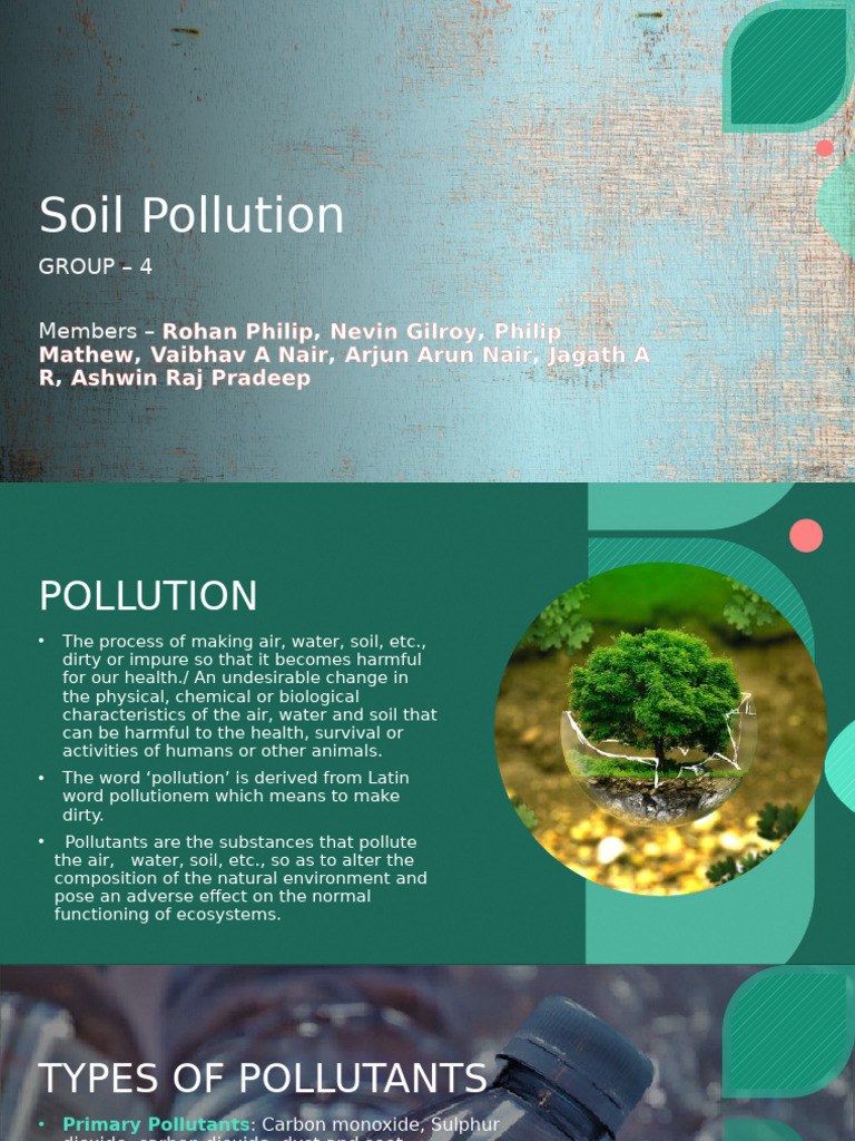 Soil Pollution | PDF