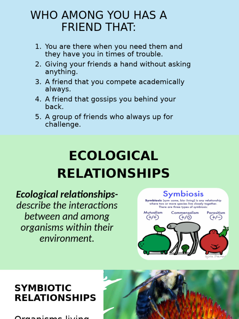 Ecological Relationship | PDF