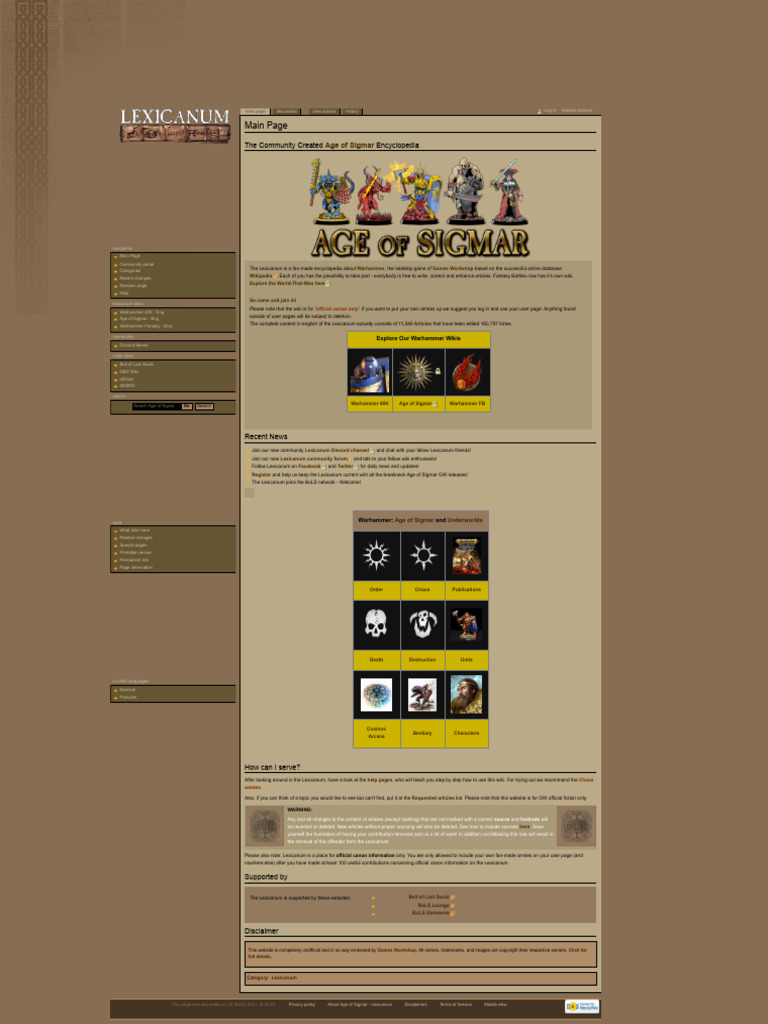 Age of Sigmar - Lexicanum | PDF