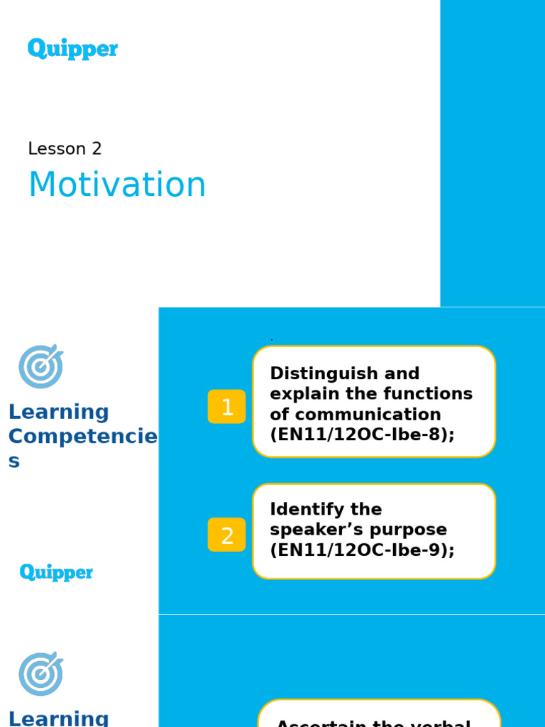 Unit 3 Lesson 2 Motivation | PDF
