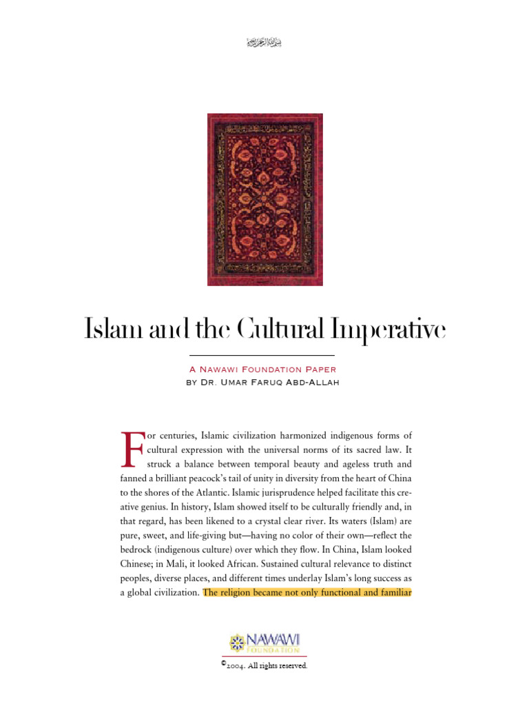 Islam&The Cultural Imperative | PDF | Muhammad | Social Science