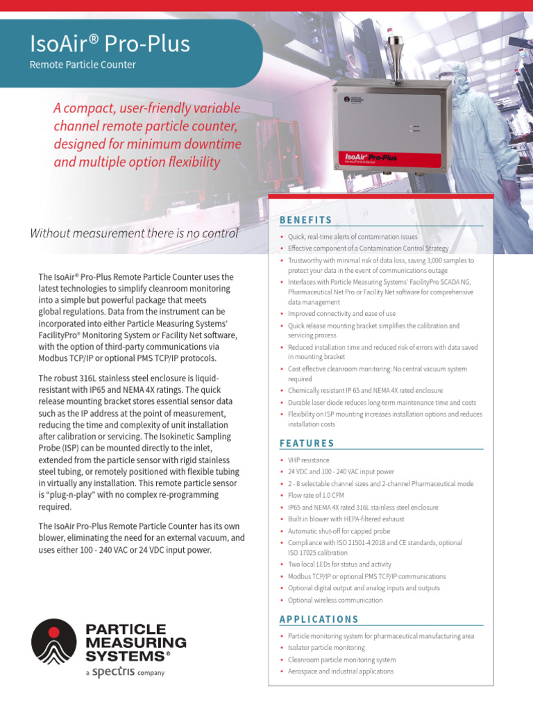 IsoAir-Pro-Plus_Spec-Sheet | PDF