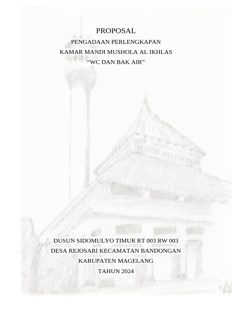 Proposal MCK PT SWS | PDF