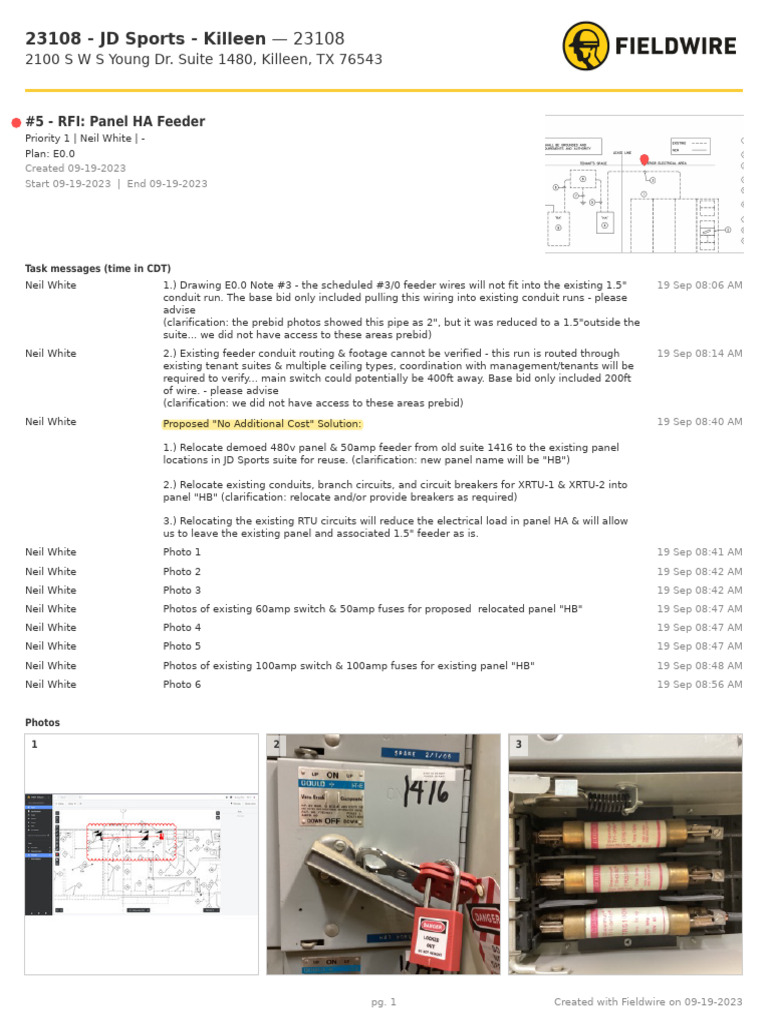 #5 RFI Panel HA Feeder | PDF
