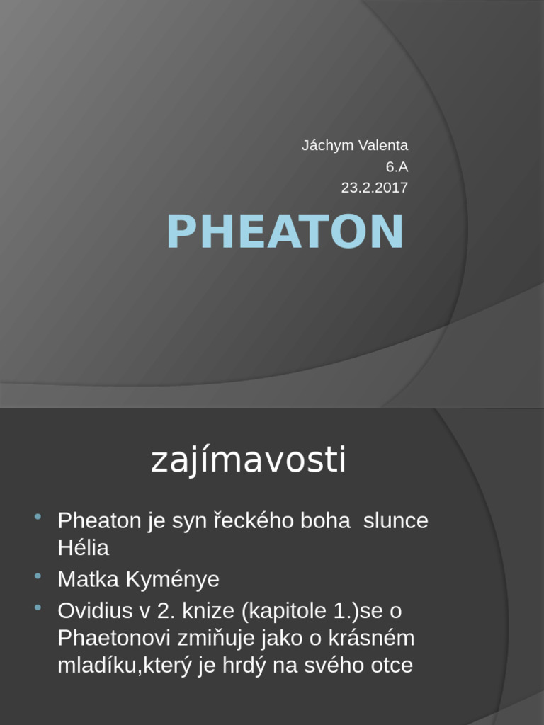 Pheaton | PDF
