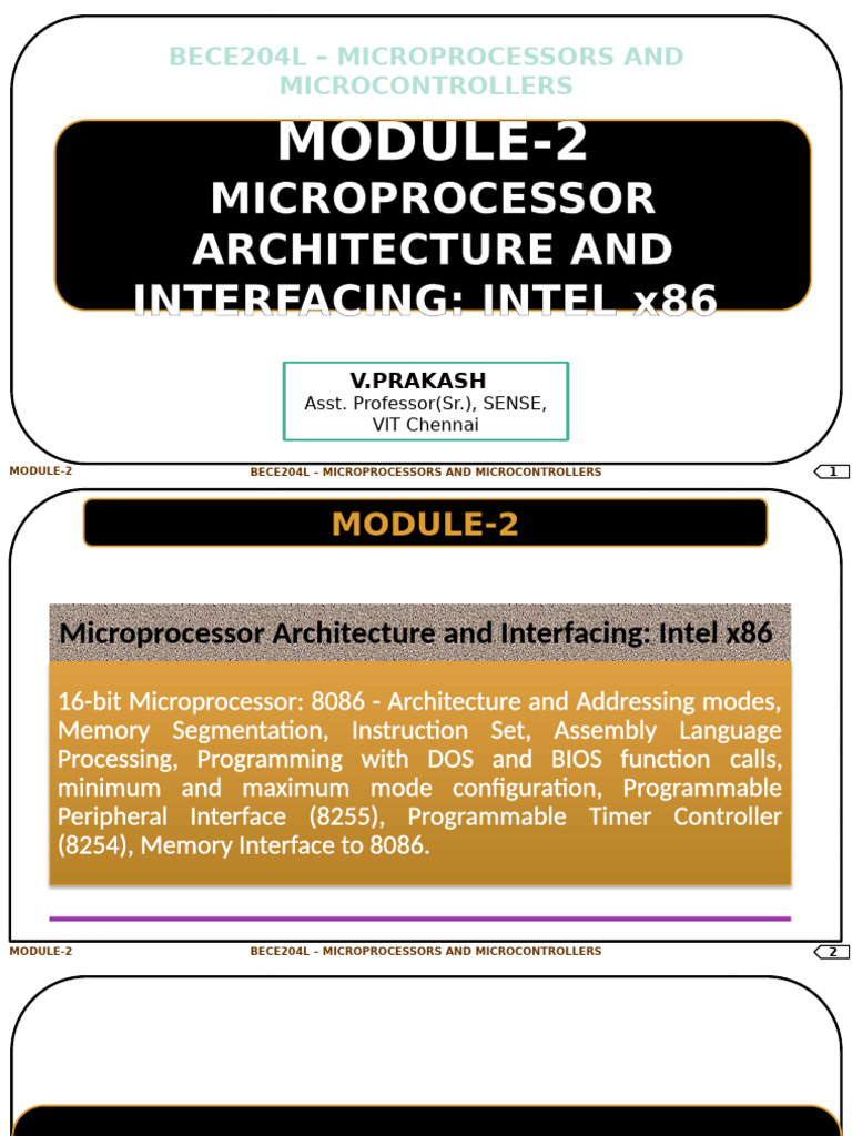MP & MC Module-2 | PDF