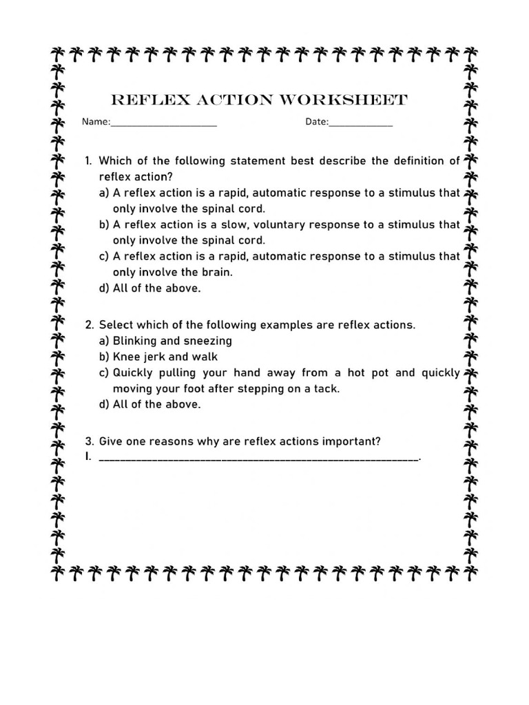 Yr.11 Reflex Action | PDF