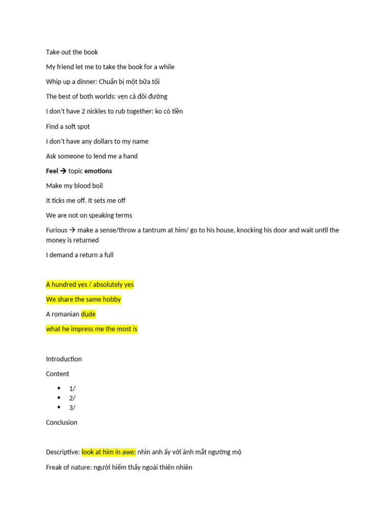 Speaking Note 10-12 | PDF