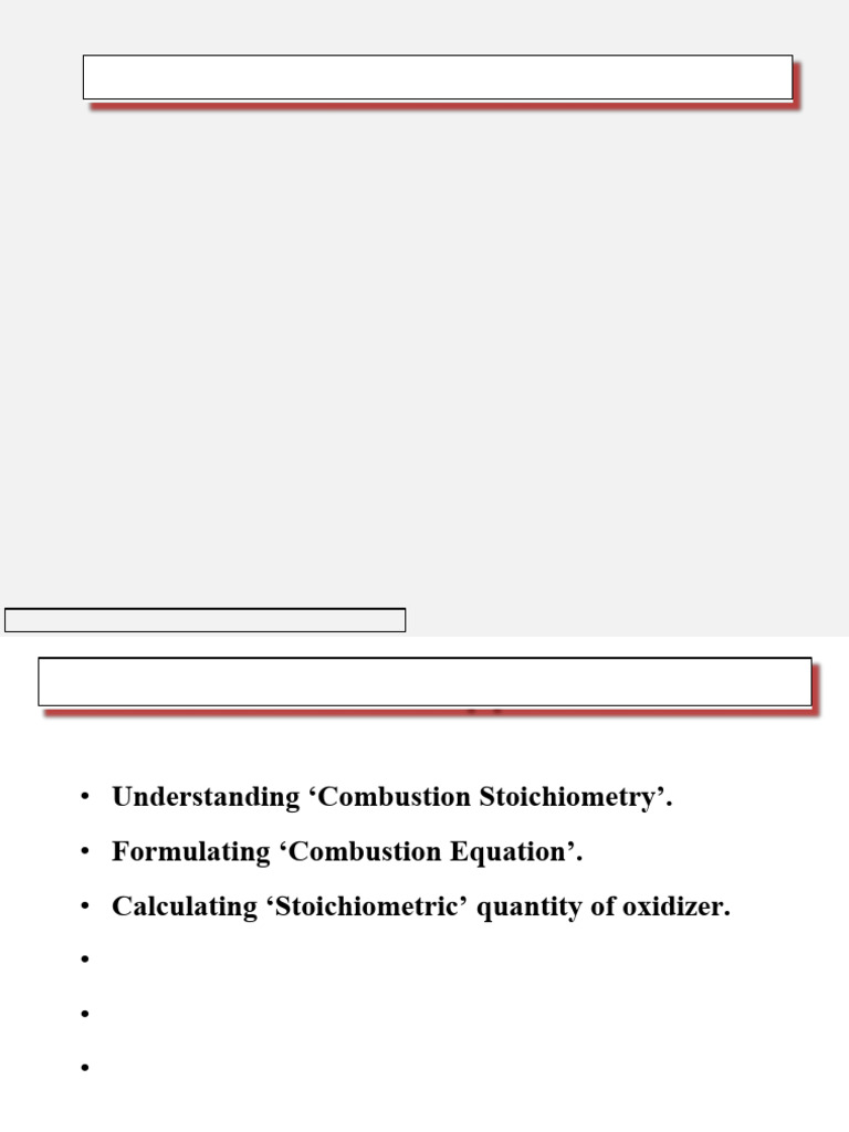 ME 411 - Lect02 - Stoichiometry - Final | PDF