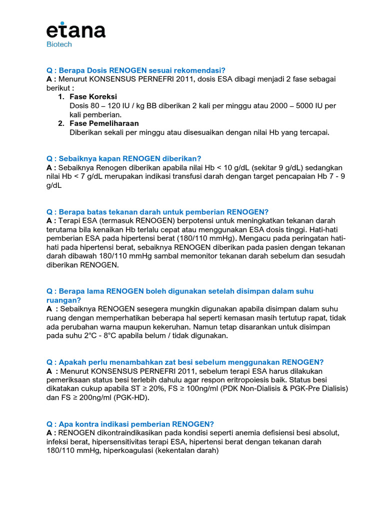 Q&A+Renogen+ID | PDF