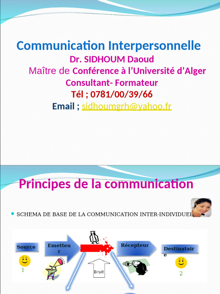Ennor-Communication Interpersonnelle-Support de Cours | PDF
