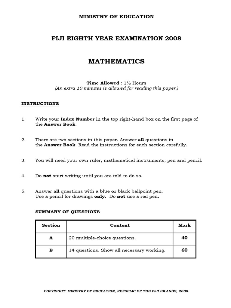 Math QP | PDF