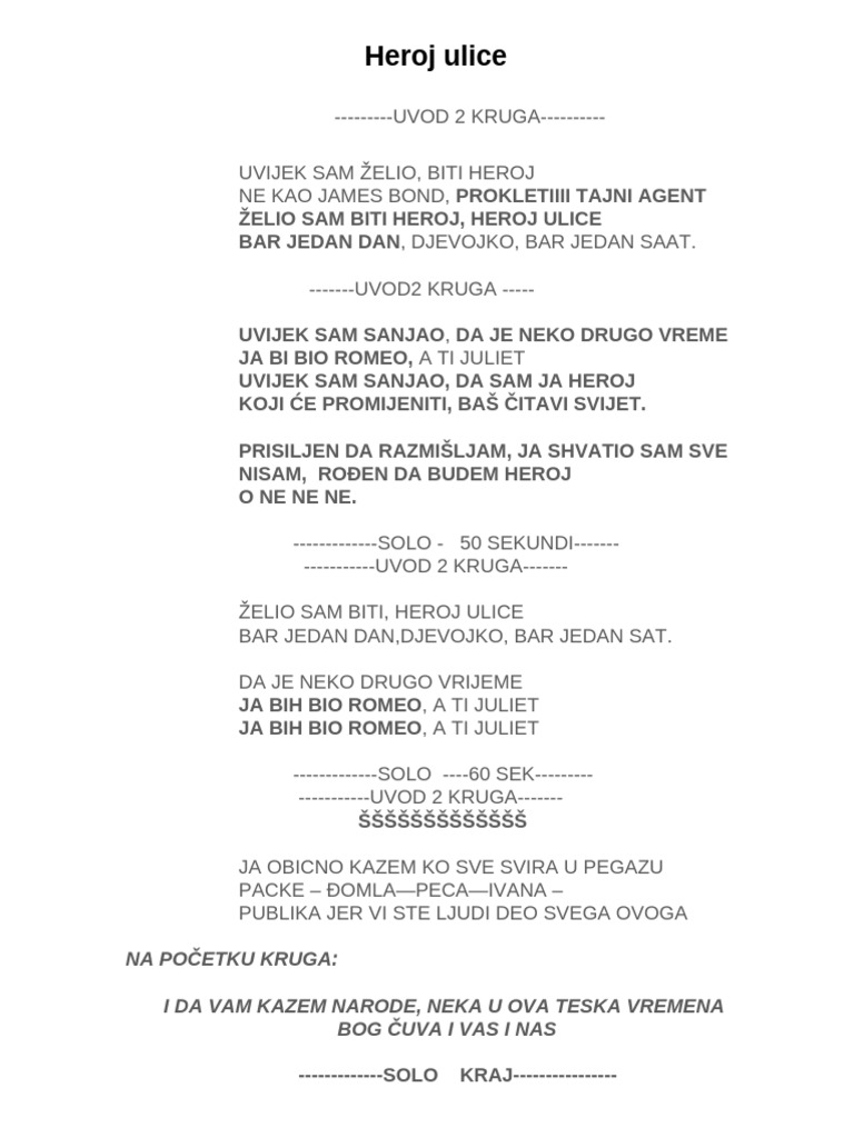 15.heroj Ulice | PDF