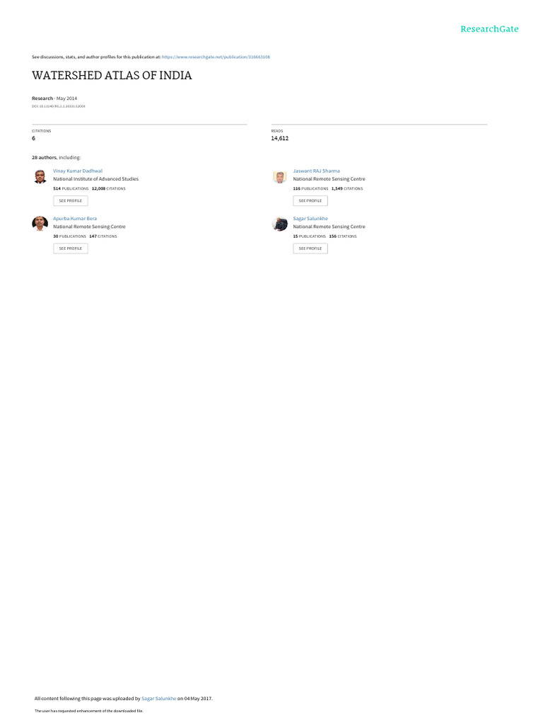 WatershedAtlas_NRSC_ISRO | PDF