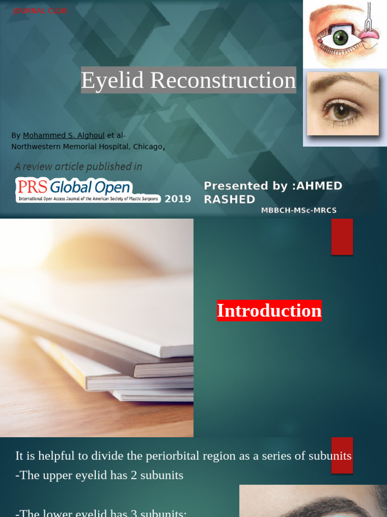 eye lid reconstruction | PDF