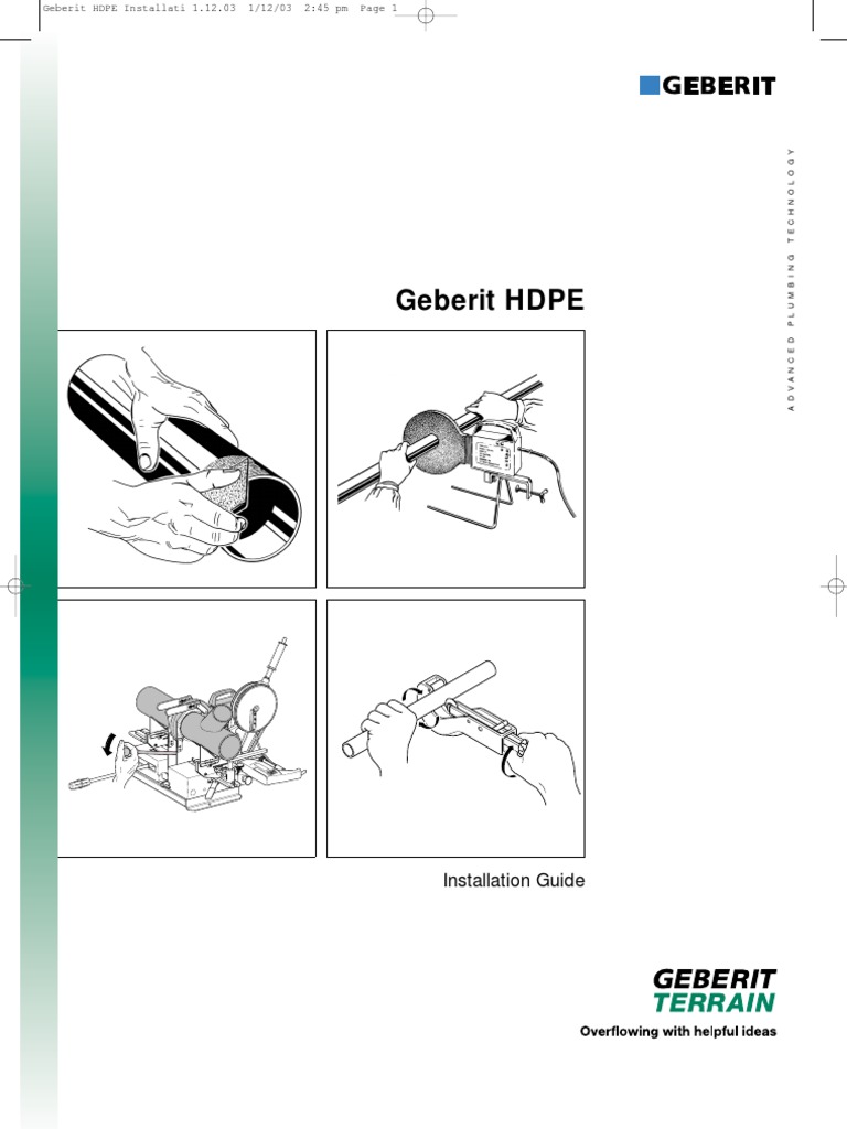 Geberit HDPE Installation Overview | PDF | Thermal Expansion | Pipe ...