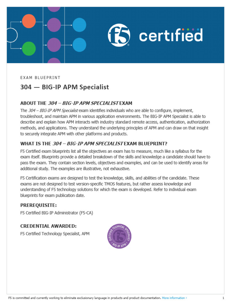 304 - BIG-IP APM Specialist | PDF