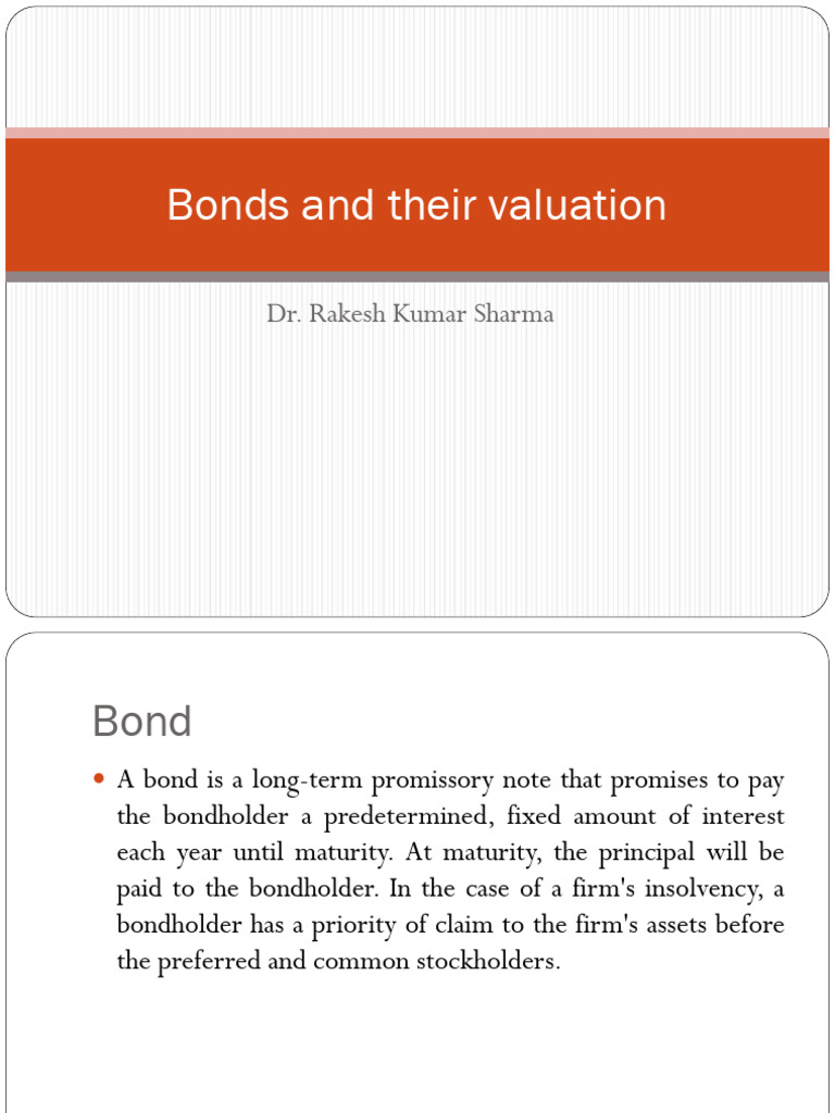 Bonds and Their Valuation | PDF