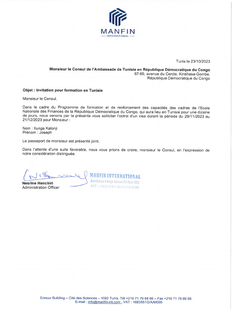 7 Invitation Ilunga Kalonji Joseph | PDF