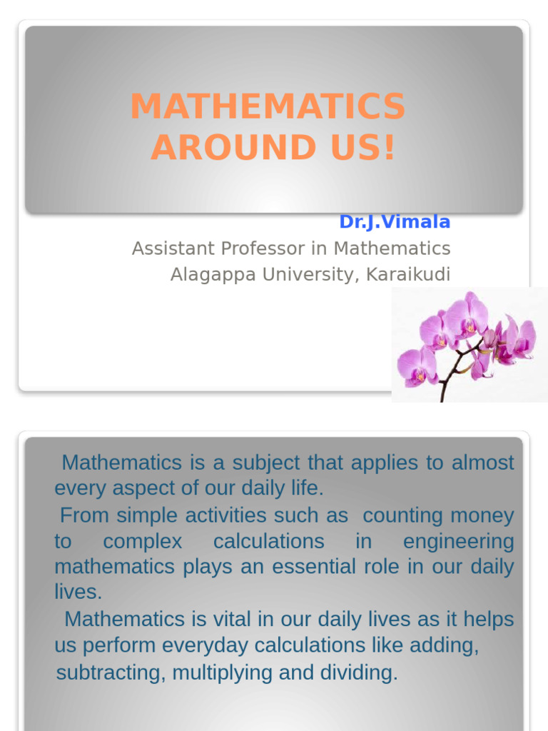 Maths - All Around Us | PDF