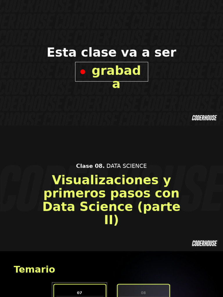 Clase 8 - Visualizaciones y Primeros Pasos Con Data Science (Parte II ...